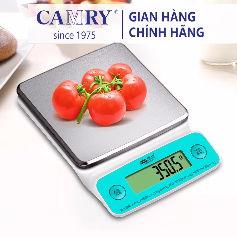 Camry Cân Điện Tử Với Màn Hình lcd 1g - 3kg 0.1g Độ Chính Xác Cao Đa Năng Tiện Dụng Cho Nhà Bếp ...