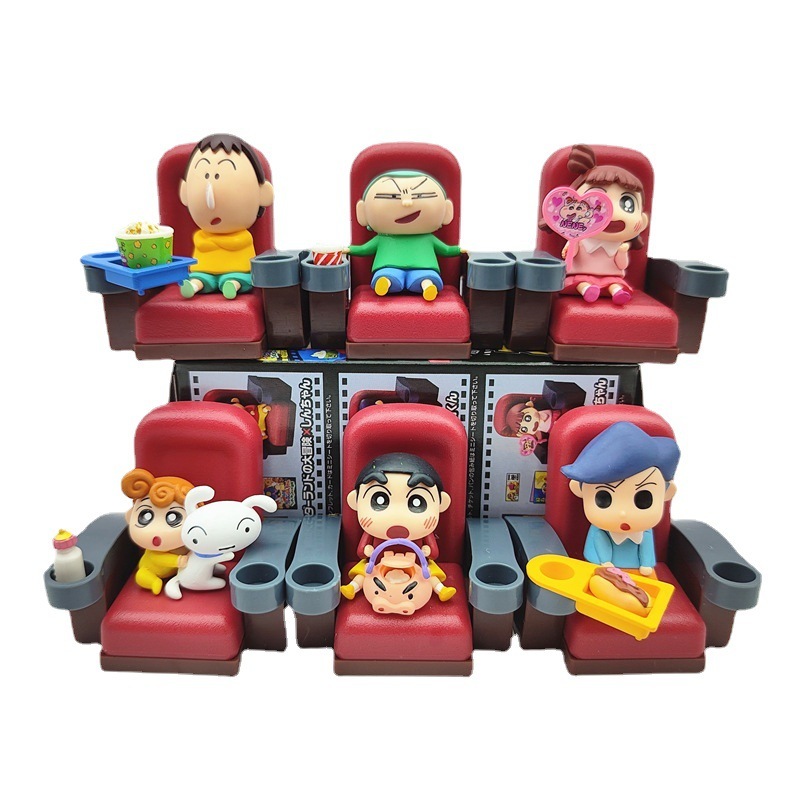 6 Cái / bộ Anime Crayon Shin-chan Nohara Shinnosuke Suotome Ai Kazama ...