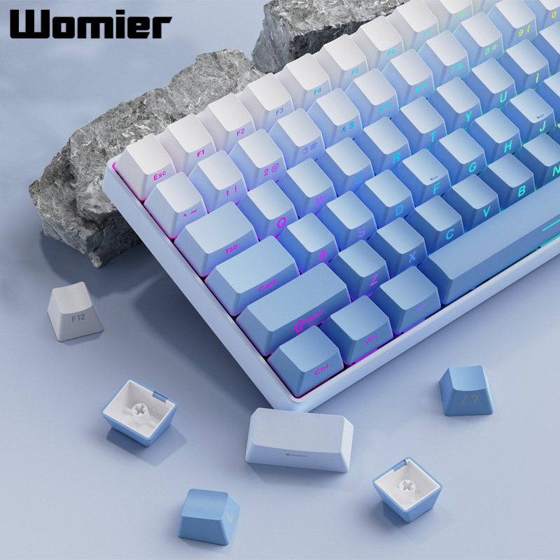Womier 136 Phím Keycaps Bên In Hình PBT Nắp Chìa Khóa Tỏa Sáng Trong ...