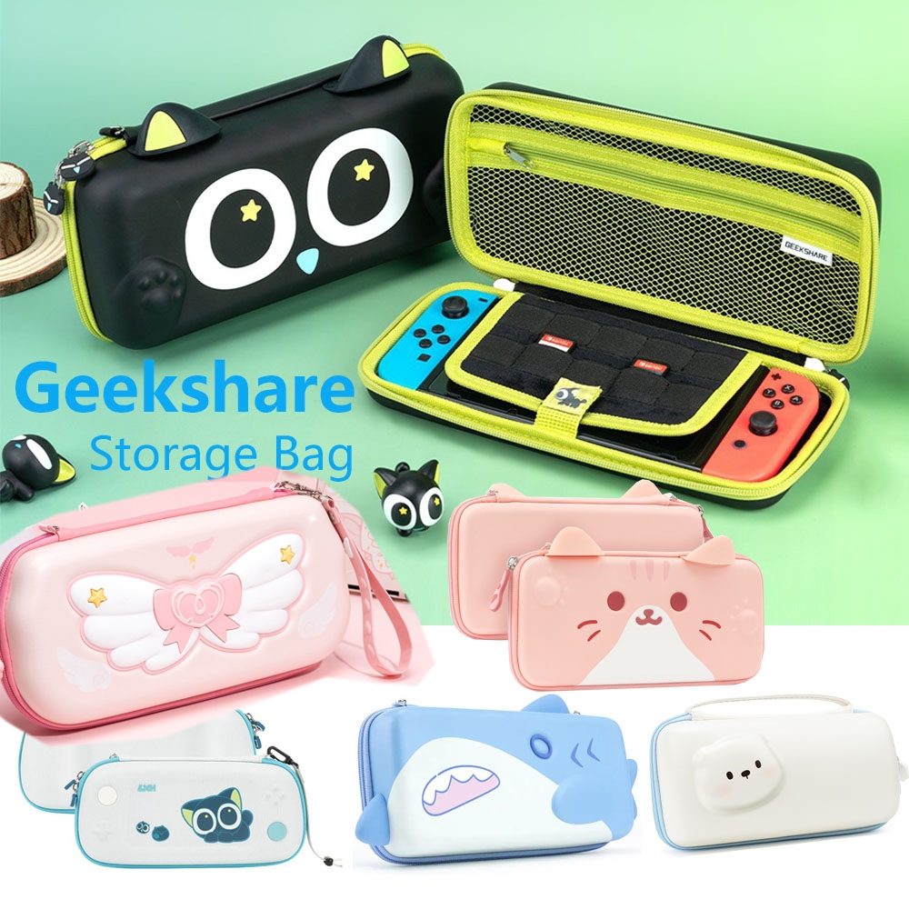 Hộp đựng túi lưu trữ Geekshare Nintendo Switch Tương thích với Switch / Switch OLED Túi di động ...