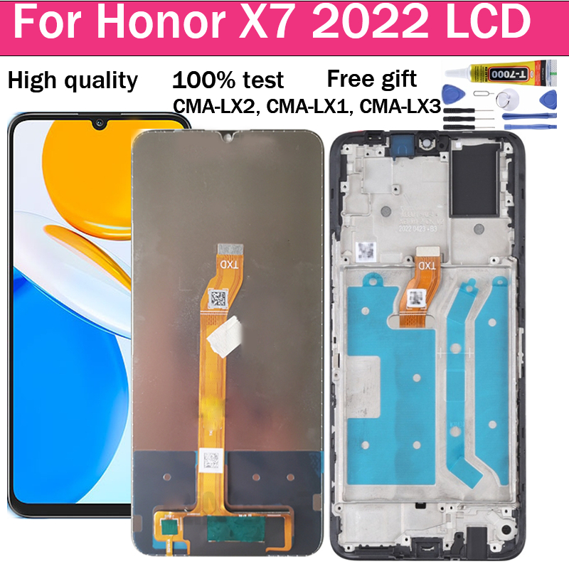Dành cho Honor X7 LCD Bộ số hóa màn hình cảm ứng Hiển thị các bộ phận ...