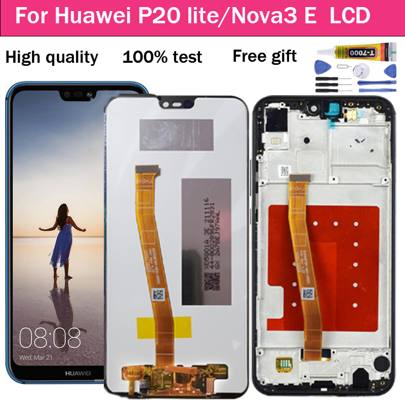 Chính Hãng Cho Huawei P20 Lite Nova 3E Màn Hình Cảm Ứng LCD Màn Hình Hiển Thị Khung Hội Để Thay ...