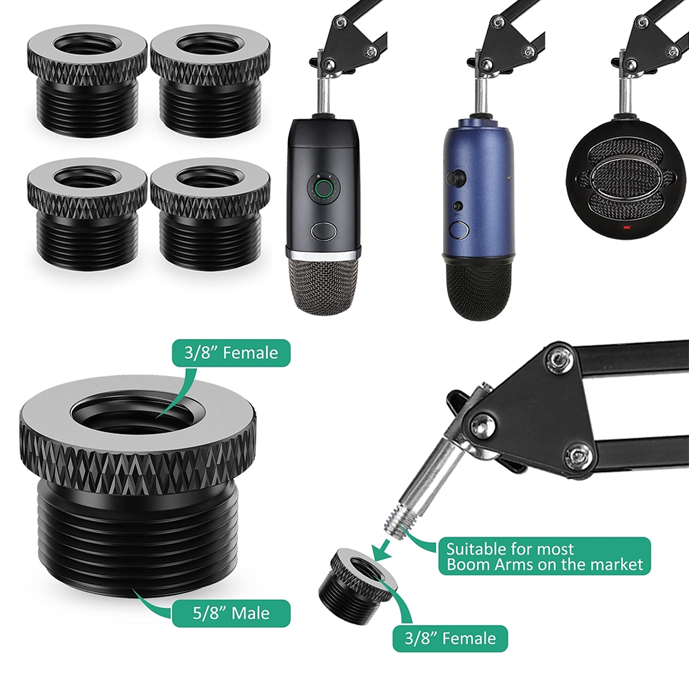 Mic Chuyển Đổi Vít Vặn 3 / 8 female Sang 5 / 8 male Cho blue yeti x ...