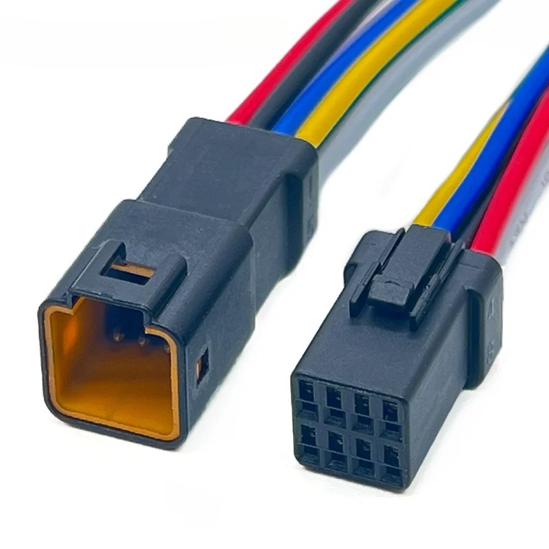 2p 3P 4P 6P 8P 0.6 MM Đầu nối dây chống nước Ổ cắm nam và nữ có cáp Đầu nối điện JST JWPF ...