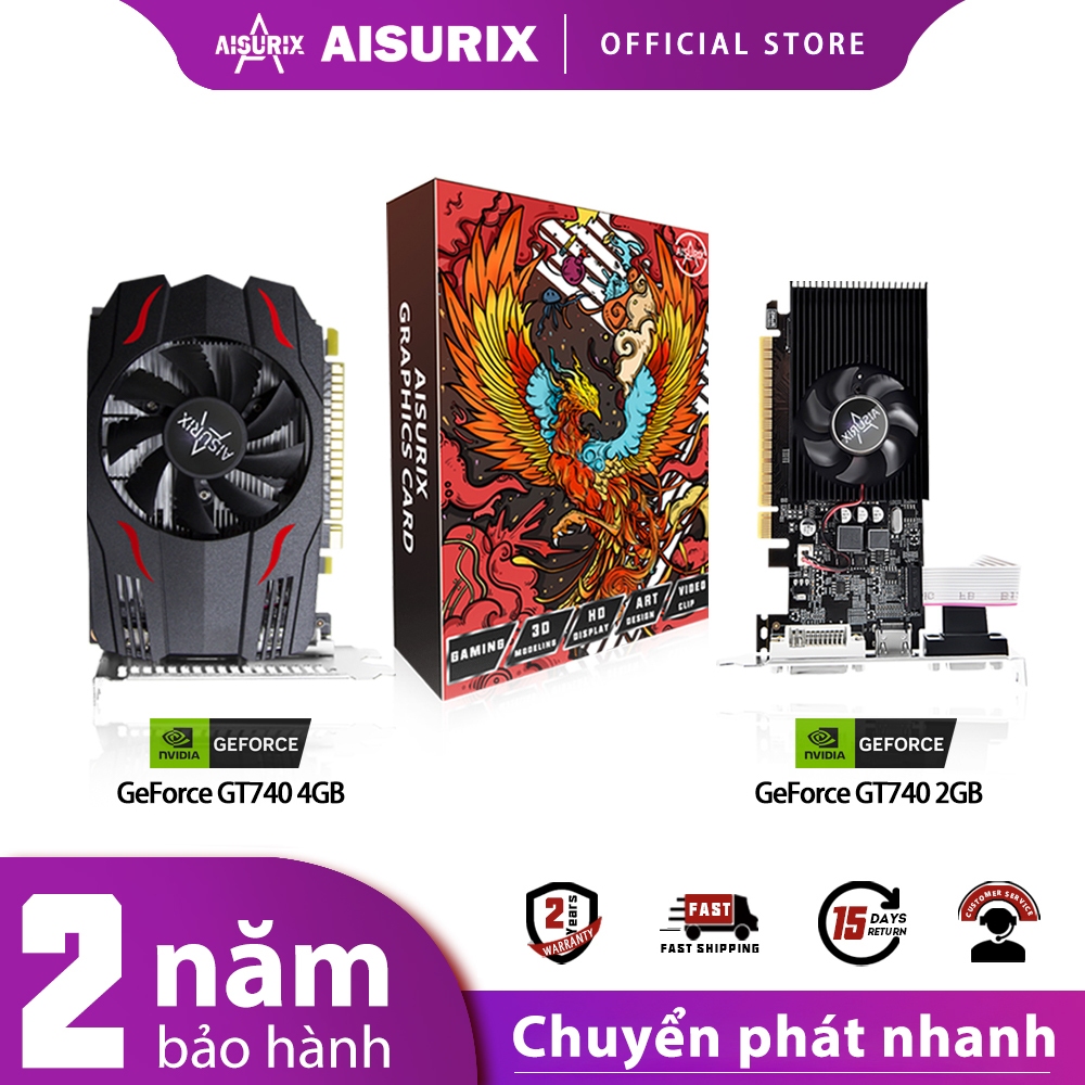 Aisurix Thẻ Đồ Họa gt730 2gb gt740 4g sff ddr3 64bit nvidia | Shopee Việt Nam