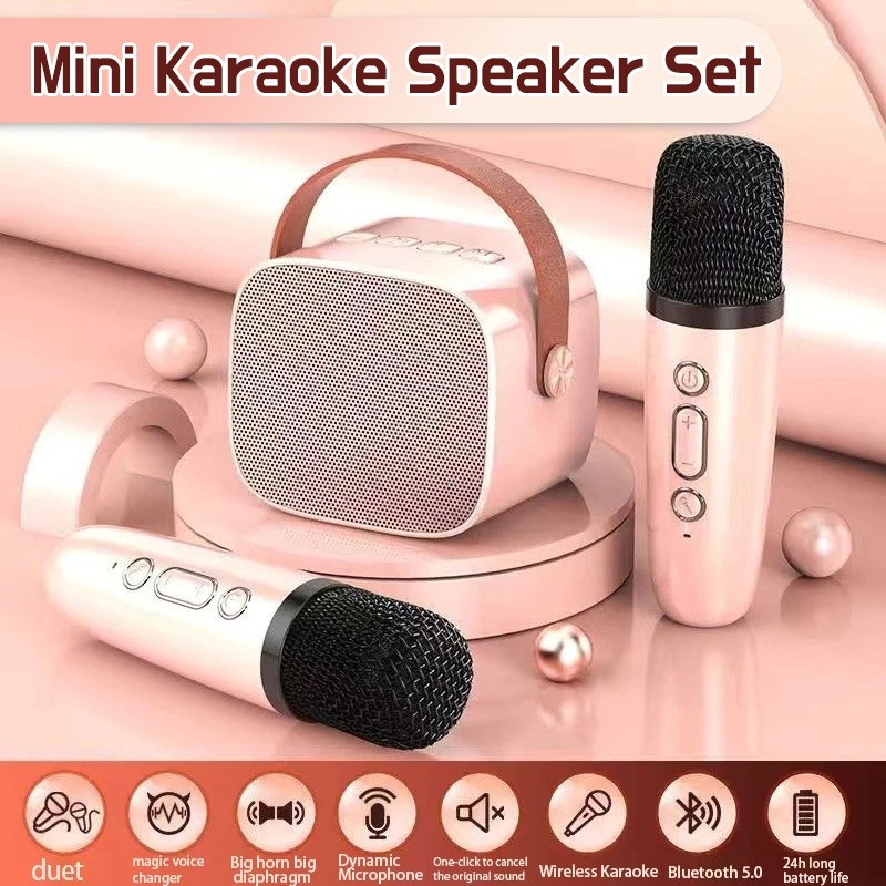 Loa Karaoke Mini Mic Không Dây Bluetooth Loa Nhỏ Ngoài Trời Di Động ...