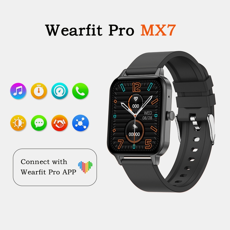 Đồng Hồ Thông Minh wearfit pro mx7 Kết Nối bluetooth Chống Thấm Nước Có Chức Năng Đếm Bước Chân ...