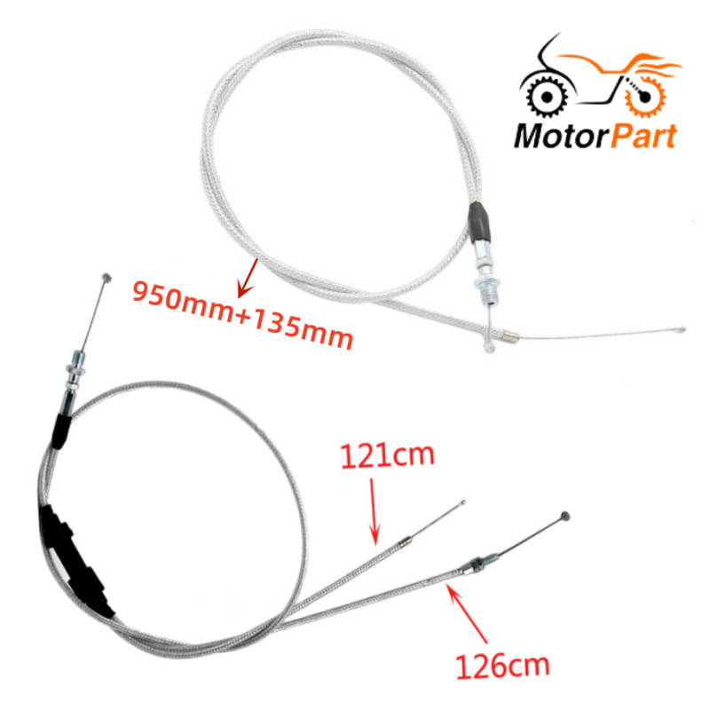 MOTOPARTS SHOP Single/Dual Head Throttle Cable Double Automatic ...
