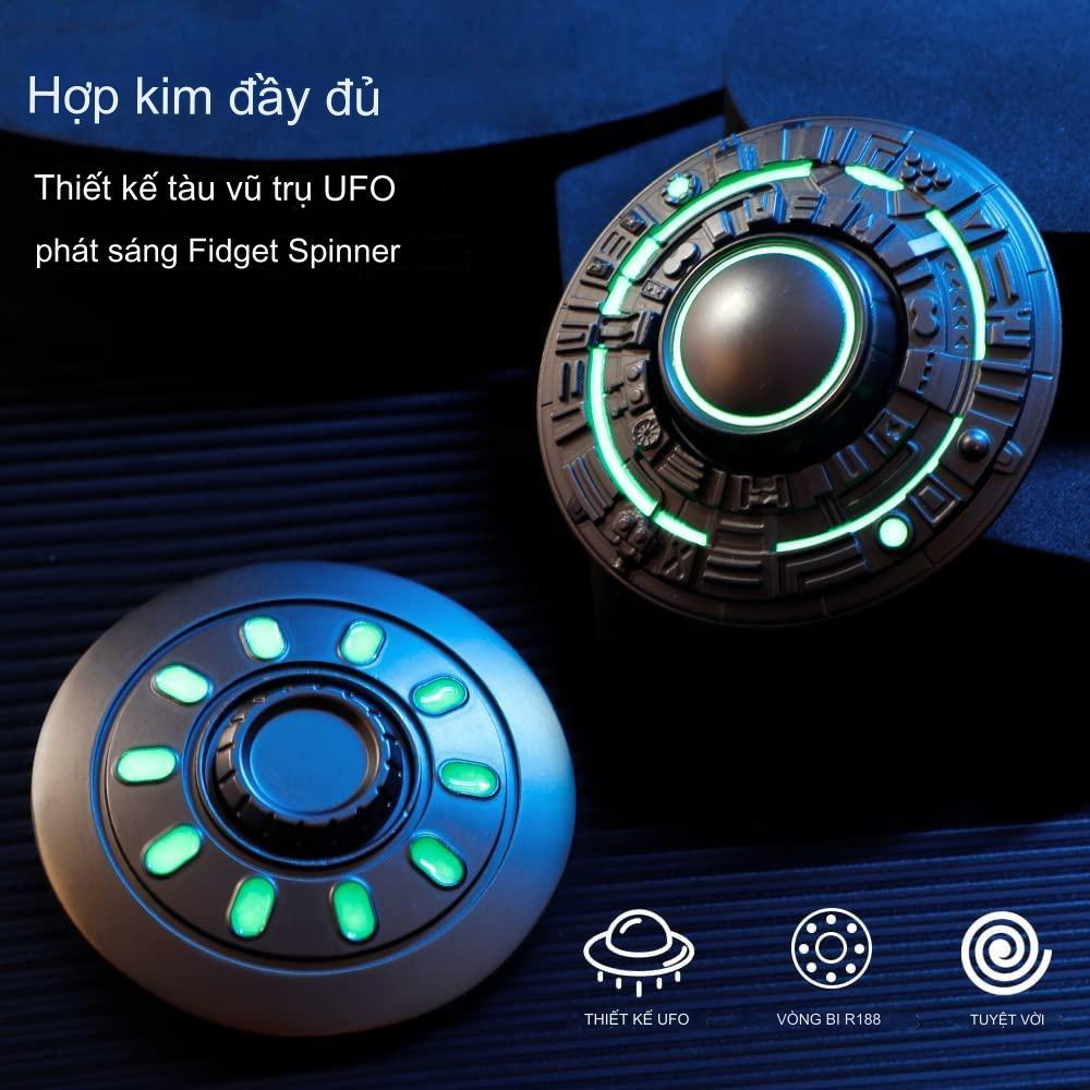 Đồ chơi mô hình UFO fidget spinner có đèn LED giúp giảm căng thẳng cho ...