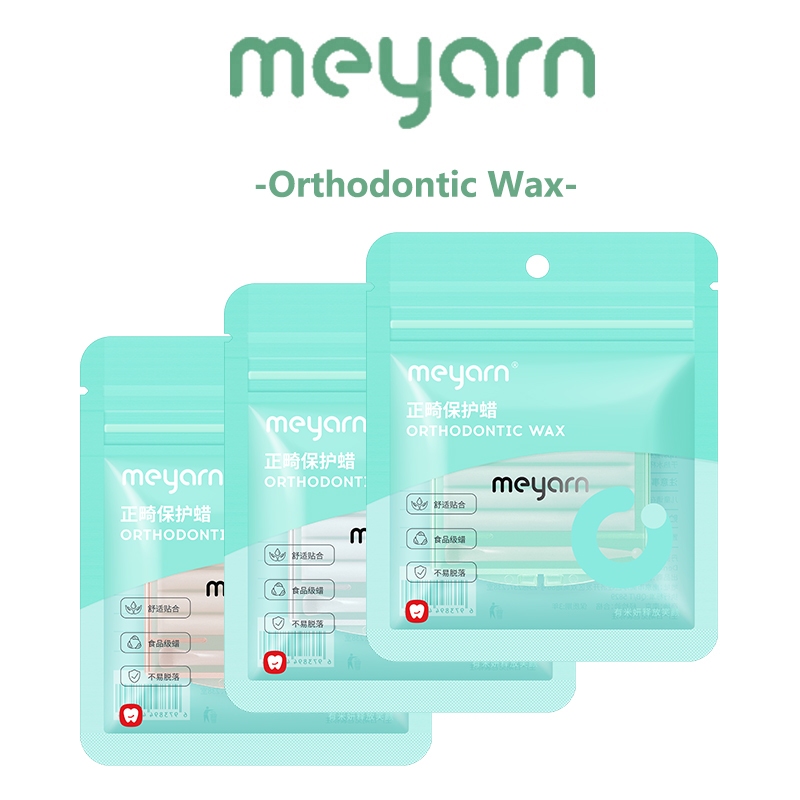MEYARN Sáp nha khoa hương vị trái cây có vị bạc hà Orthodontic Braces ...