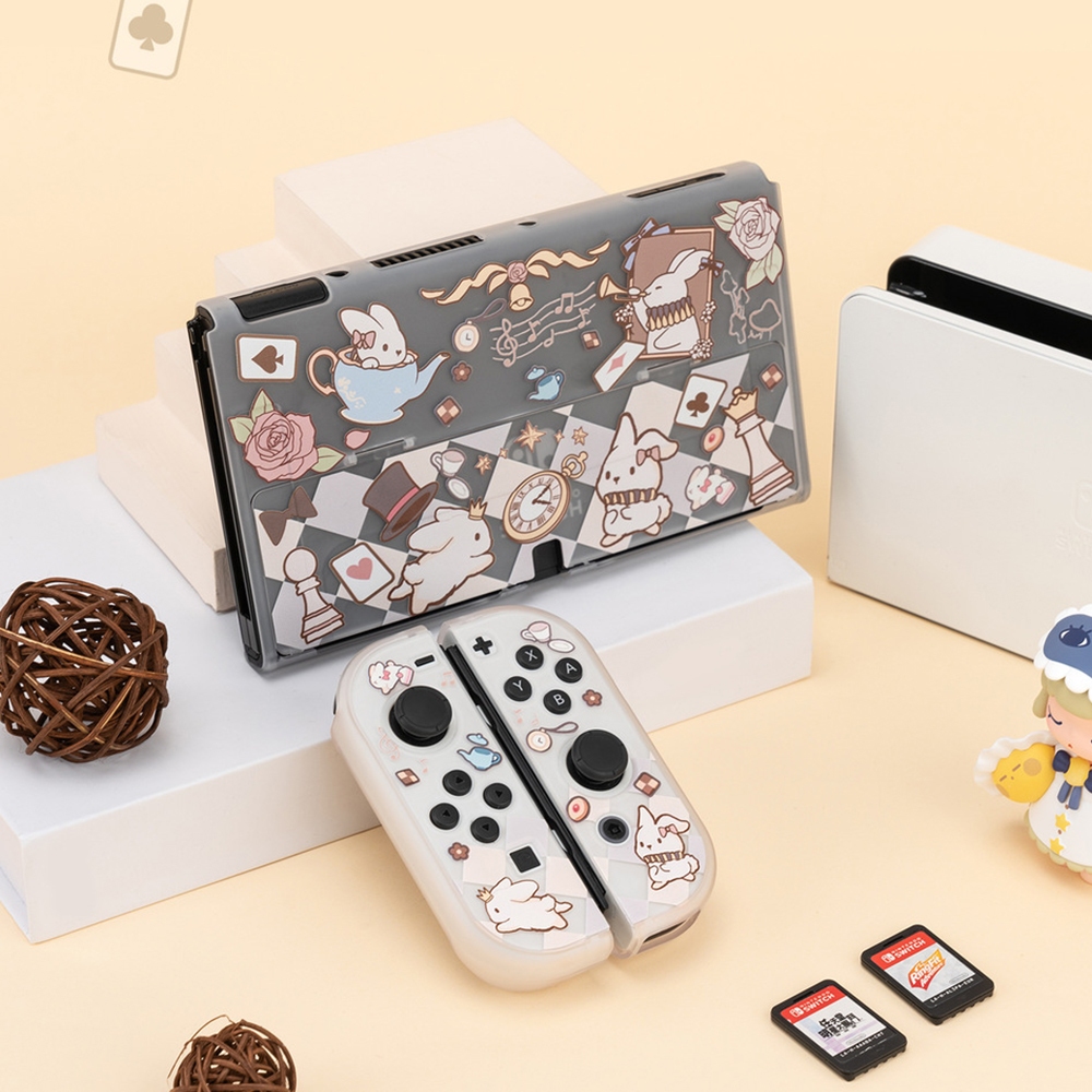 Vỏ Bảo Vệ Chống Trầy Hình Thỏ Alice Dễ Thương Cho Nintendo Switch v1 v2 ...