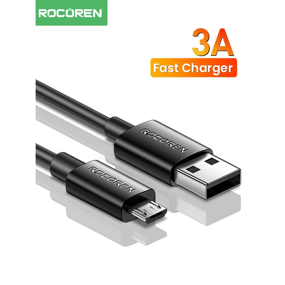 Cáp Sạc Nhanh Micro USB 3A Cho Điện Thoại Samsung Redmi Huawei Android ...