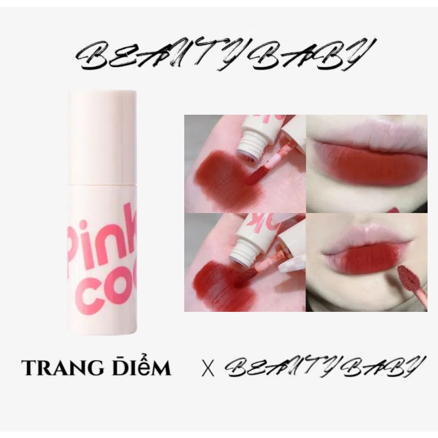 Pink Coco Son Kem Màu Lì Cà Phê Sữa Dưỡng Ẩm Làm Trắng Môi | Shopee ...