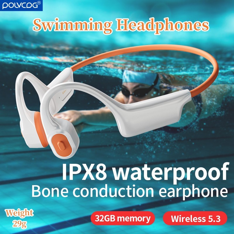 Polvcdg-H21 32G 2M IPX8 Tai Nghe Bơi Lội Chống Thấm Nước Tích Hợp Mic MP3 bluetooth 5.3 | Shopee ...