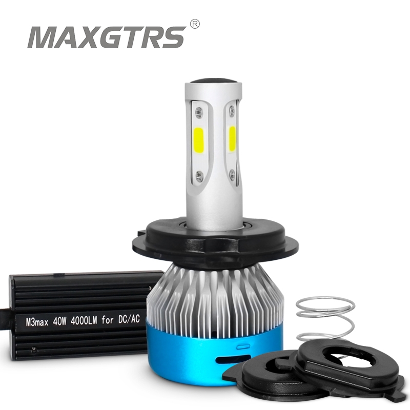 Đèn Pha LED H4 H6 P15D-25 BA20D COB 4000Lm Ánh Sáng Trắng Dành Cho Xe Mô Tô MAXGTRS H4 H6 AC DC ...