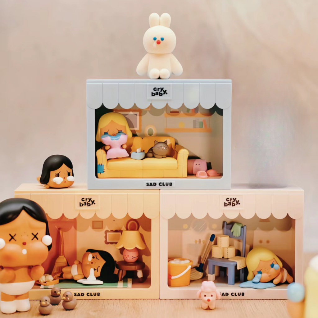 [Chính hãng] CRYBABY Sad Club Series Quà tặng trang trí búp bê hình ...
