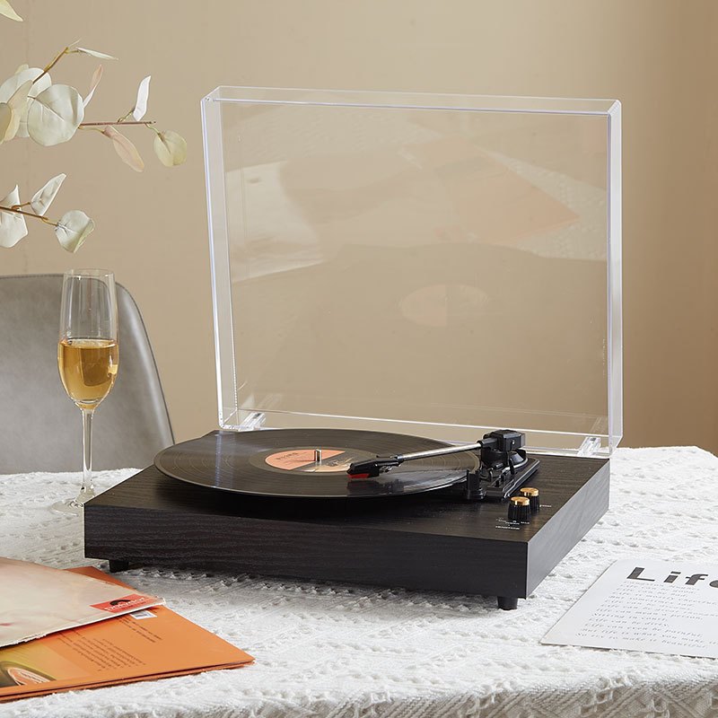Máy ghi âm Vinyl Middix Loa bluetooth retro máy nghe nhạc bàn xoay viny ...