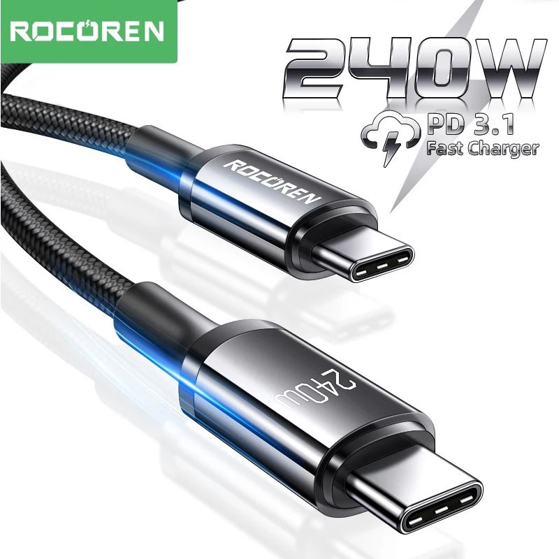 Cáp Sạc Nhanh PD 3.1 60 / 100 / 240W 5A Type C Cho iPhone 15 Samsung | Shopee Việt Nam