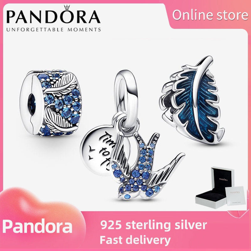 PANDORA Bộ Dđồ Chơi Hình Lông Vũ Bằng Bạc sterling S925 100% Chính Hãng S925 | Shopee Việt Nam