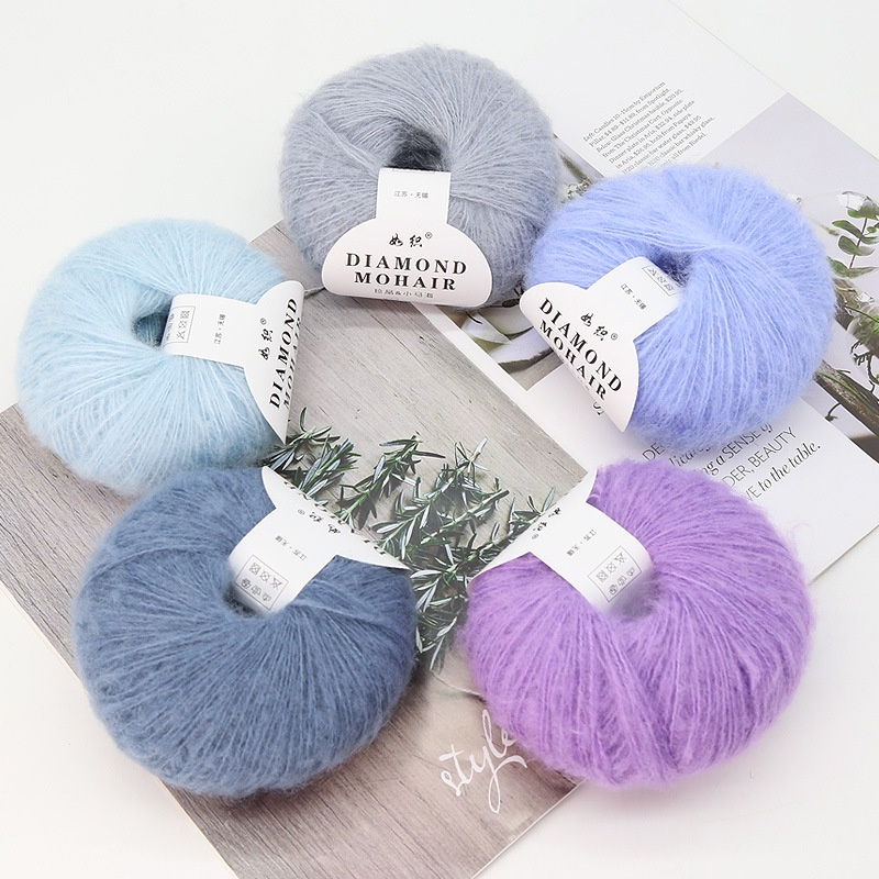Len Yarn 25g Len Mohair CầU VồNg CuộN Len SợI đAn MóC (Mã 01 đếN 40 ...
