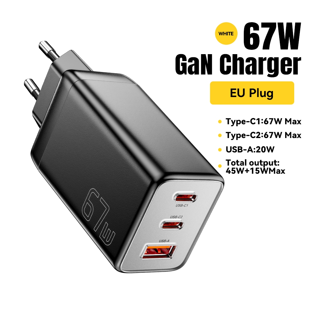 Bộ Sạc Essager 67W Cổng Usb Type C Cho PD QC PPS Protocol | Shopee Việt Nam