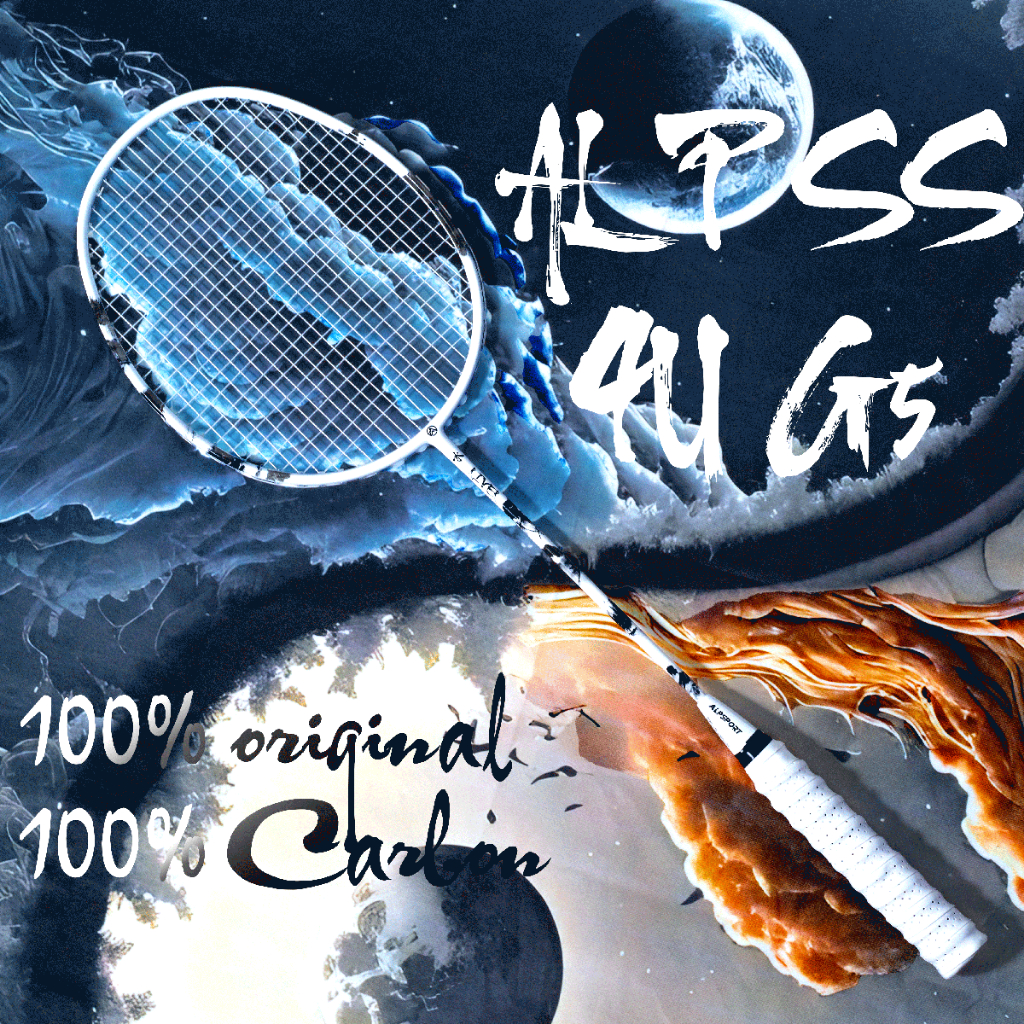 ALPSPORT Mới SS 100% Full Carbon Fiber Pro Vợt cầu lông Thiết kế xâu ...
