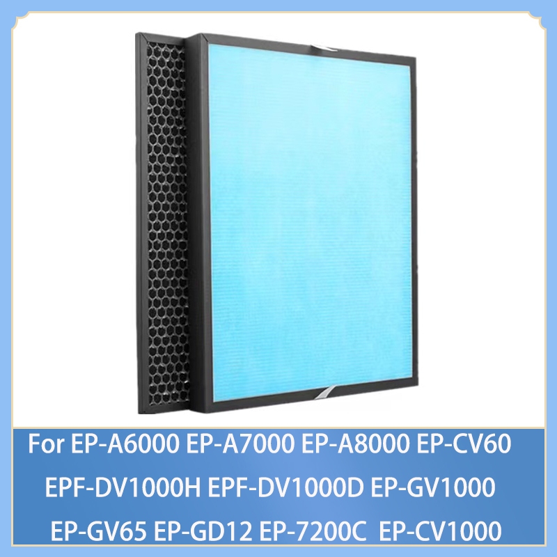 Bộ Lọc HEPA + Tấm Lọc carbon Hoạt Tính EPF-DV1000H EPF-DV1000D Cho Máy Lọc Không Khí Hitachi EP ...