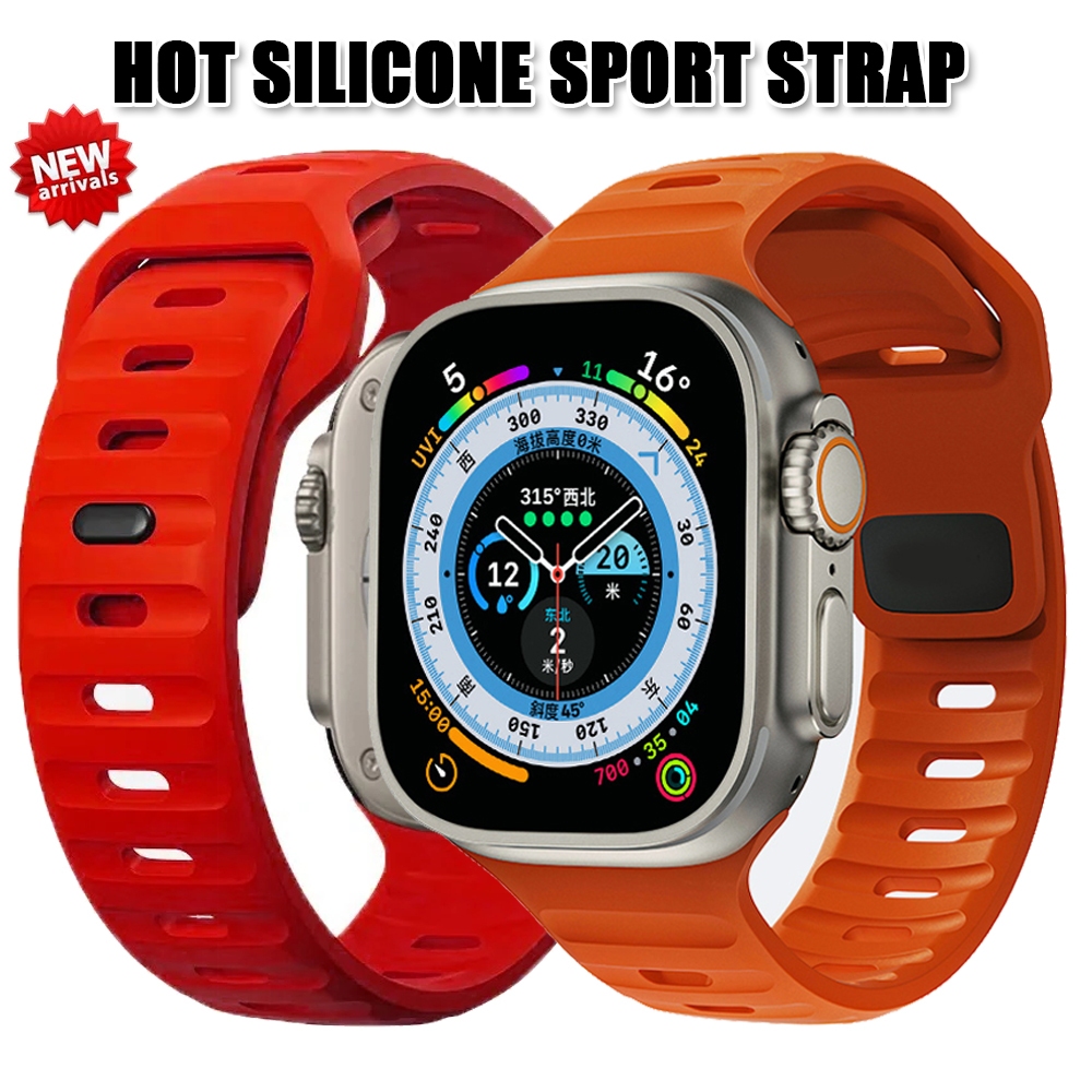 Dây Đeo Silicon Khóa Vuông Phong Cách Thể Thao Cho Đồng Hồ Thông Minh ...