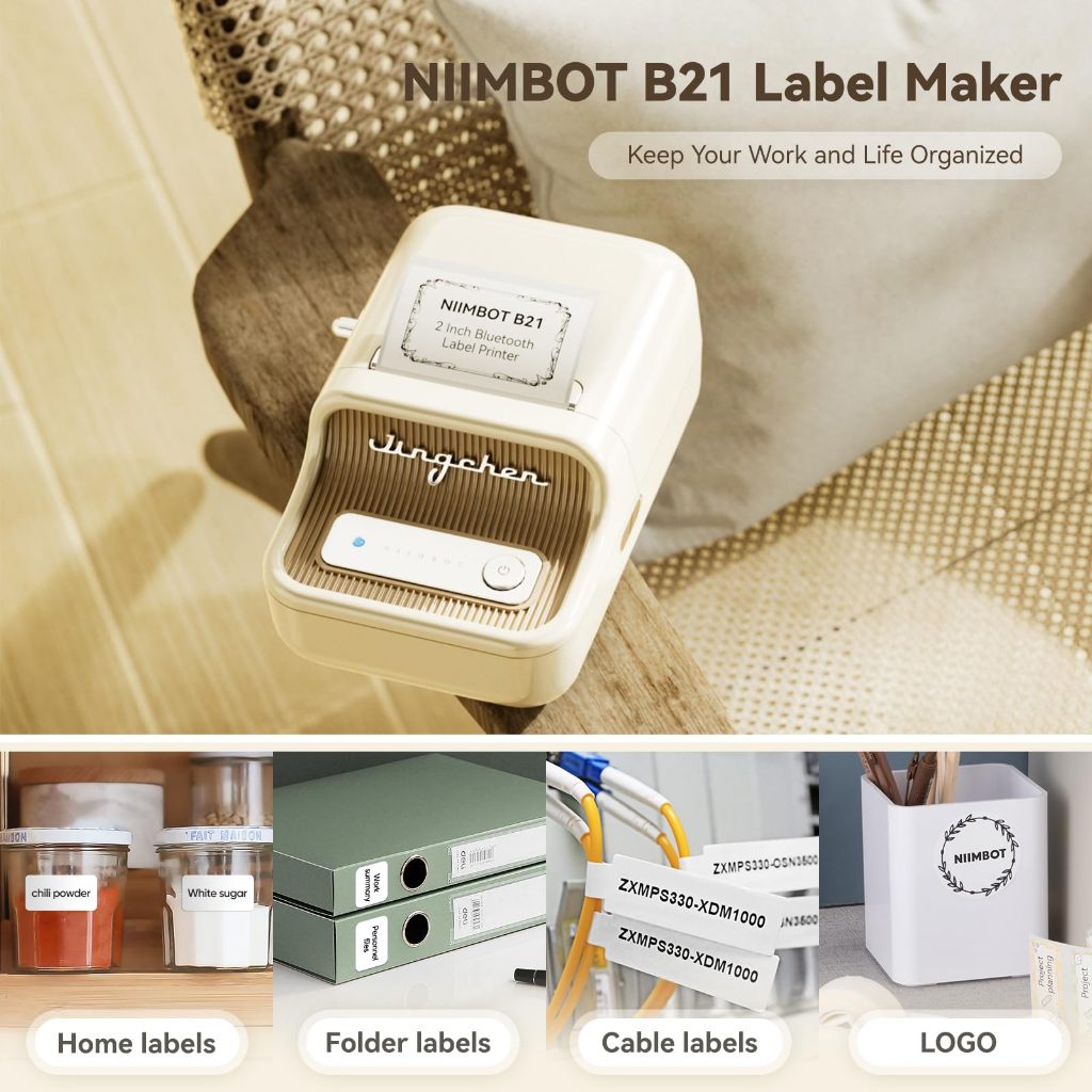 NIIMBOT B21 Máy in nhãn nhiệt kết nối Bluetooth thích hợp cho Android ...