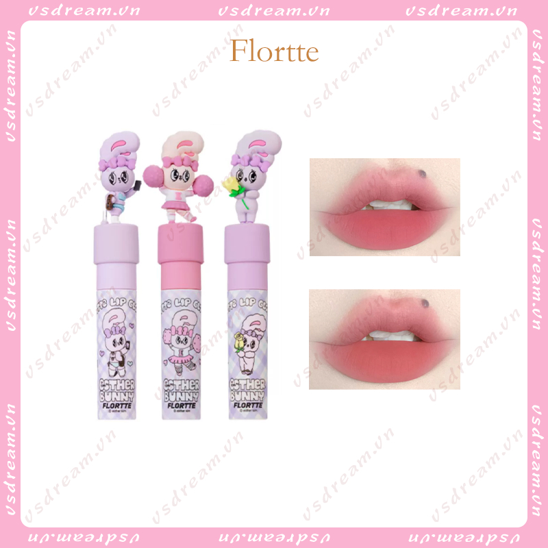FLORTTE BUNNY Co-Brand Son Kem Nhung Lì Thỏ Lên Màu Đẹp | Shopee Việt Nam