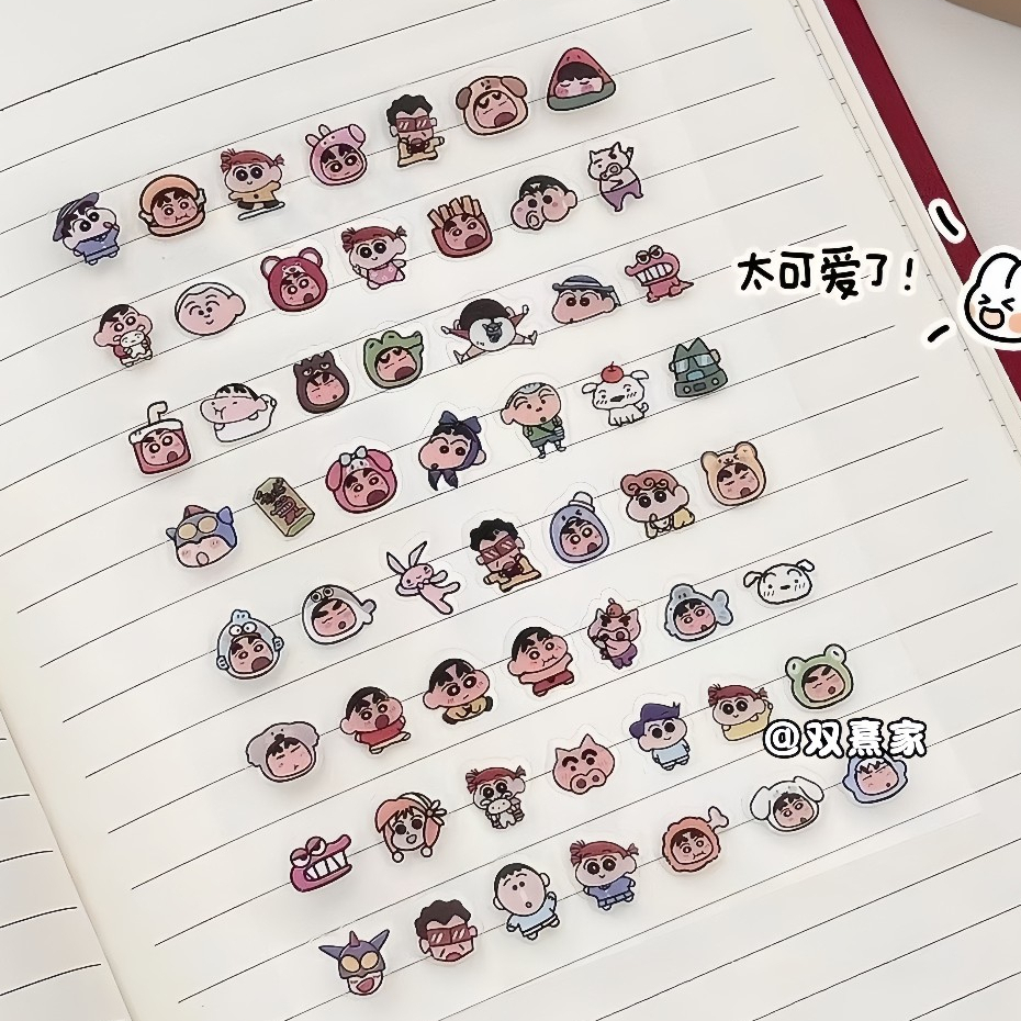 Set 56 Sticker Shin-Chan Hoạt Hình Nhật Bản Dễ Thương Dán Trang Trí Sổ ...