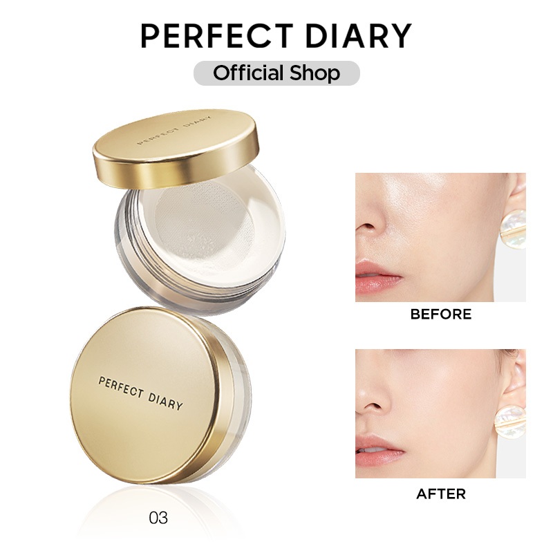 Phấn phủ kiềm dầu PERFECT DIARY chống thấm nước kiểm soát dầu lên đến 12h với 3 màu tùy chọn 7g ...