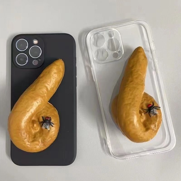 Sáng Tạo Ngộ nghĩnh Mát Ốp Lưng Điện Thoại Baba Spoof Poop Gửi Bạn Bè ...