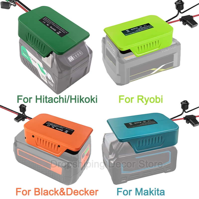 DIY Power Wheels Adapter Pin cho Makita/Ryobi/Black & Decker/Hitachi ...