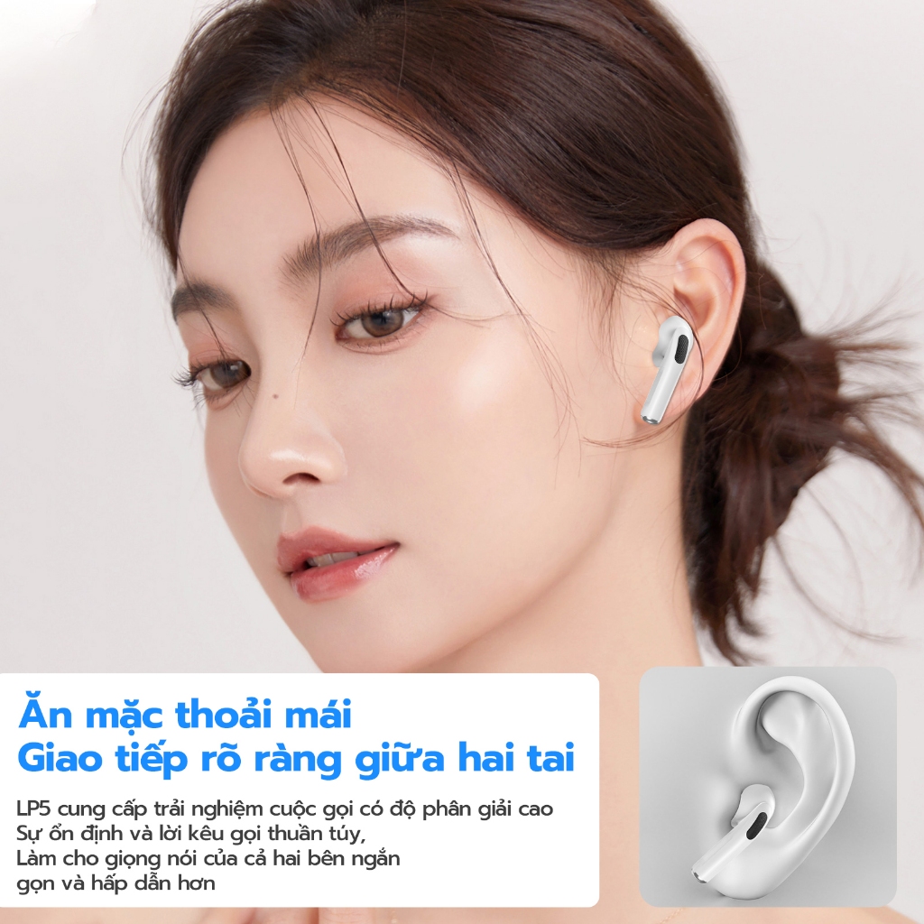 GOOJODOQ J201 IPX5 chống nước, giảm tiếng ồn, tai nghe không dây,tai nghe Bluetooth 5.3 tích hợp ...
