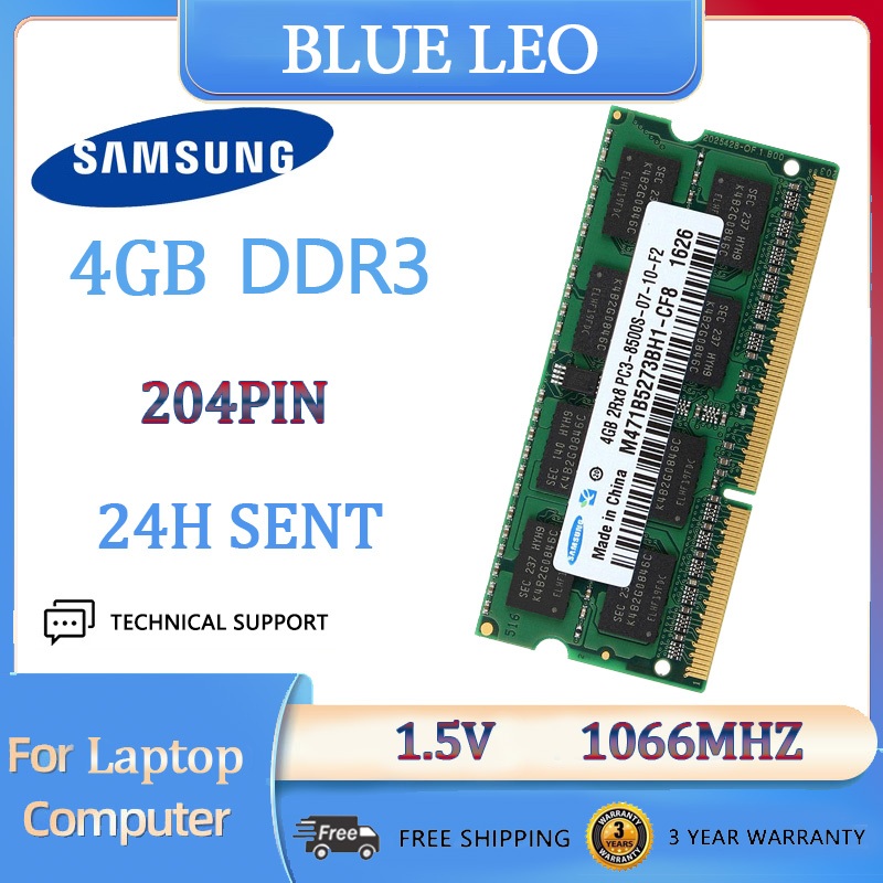 samsung 4gb ddr3 1066mhz Chip ram 2rx8 pc3-8500s 204pin Cho laptop RAM ...