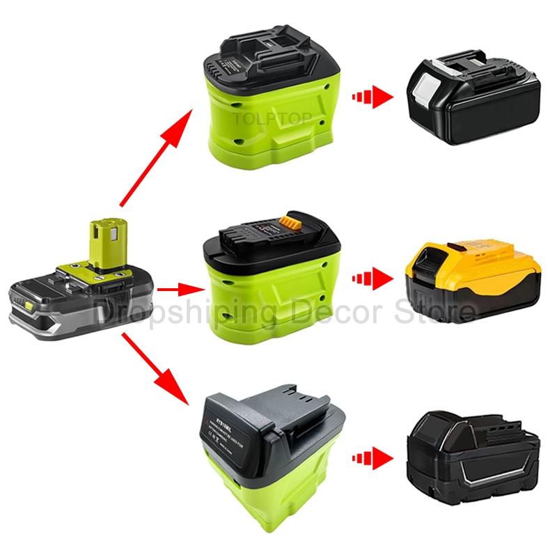 Bộ Chuyển Đổi Pin Chuyển Đổi Cho Ryobi Pin 18V Chuyển Đổi Sang Makita/Dewalt/Milwaukee 18V 20V ...