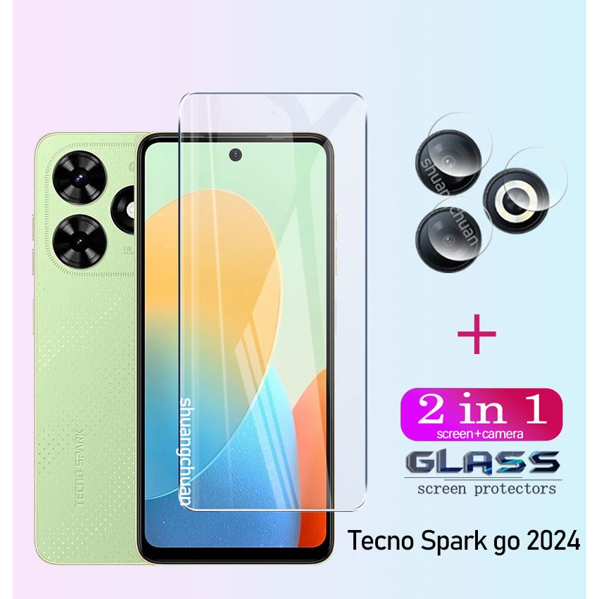 Tecno Set Kính Cường Lực 2.9d 2 Trong 1 Bảo Vệ Toàn Màn Hình Dành Cho ...
