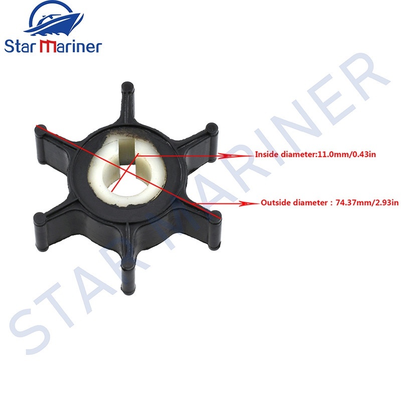Máy Bơm Nước Impeller 646-44352 Cho Động Cơ Thuyền Yamaha 2 Stroke 2HP ...