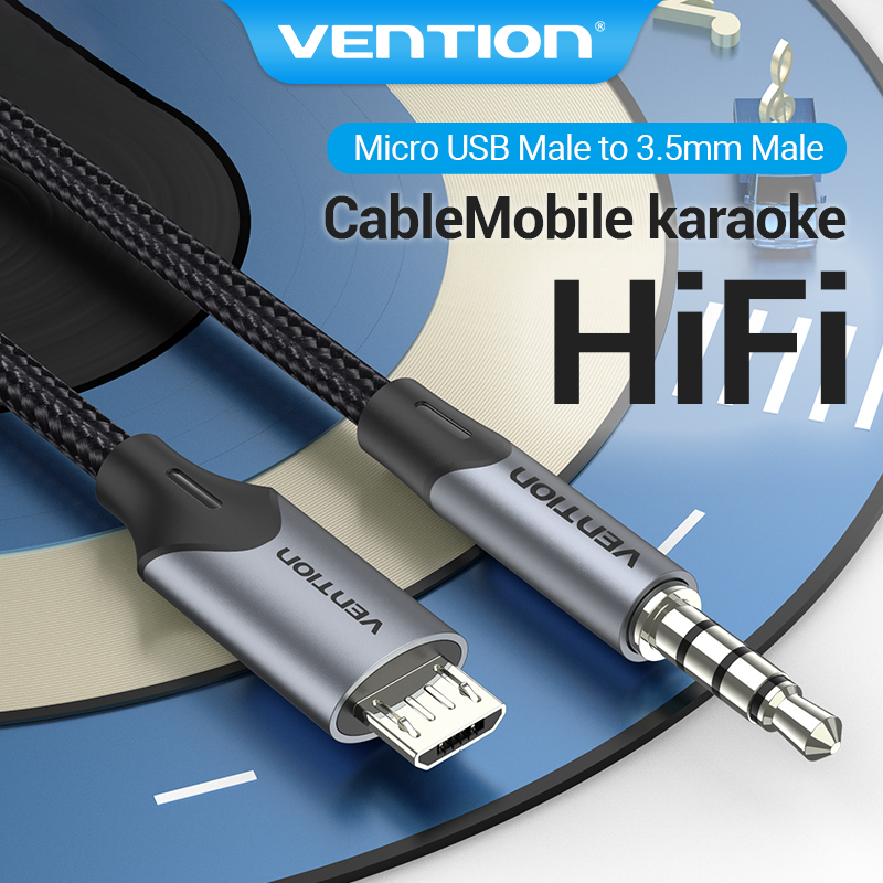Dây Cáp Micro Thu Âm Vention Micro USB/3.5mm Dành Cho Livestream ...