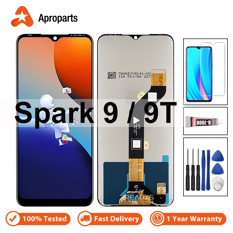 Dành Cho Tecno Spark 9 Kg5p 9t Kh6 Màn Hình Lcd Với Màn Hình Cảm Ứng Bộ