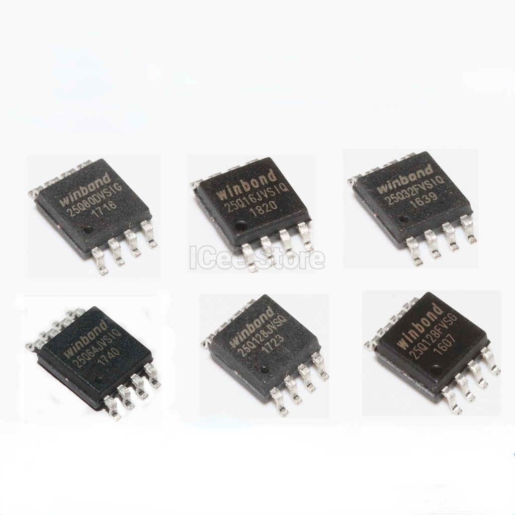 Flash W25Q16 W25Q32 W25Q64 W25Q80 W25Q128 W25Q256 SOP16 Bộ nhớ Winbond ...