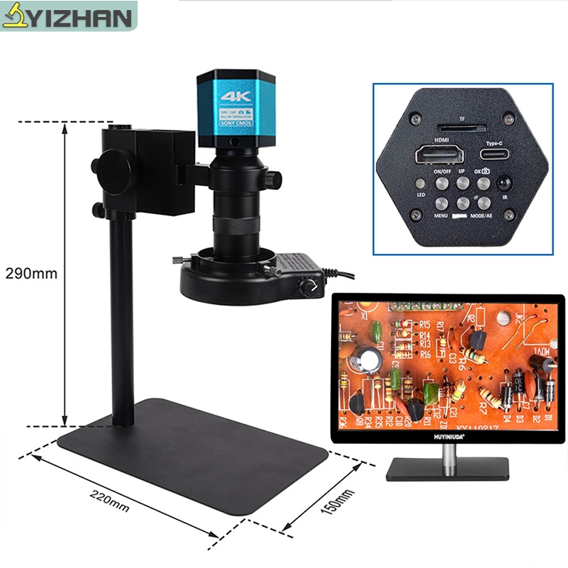 Yizhan 48MP 4K 2160P HDMI TYPE-C Video Kỹ Thuật Số Kính Hiển Vi Một Mắt ...
