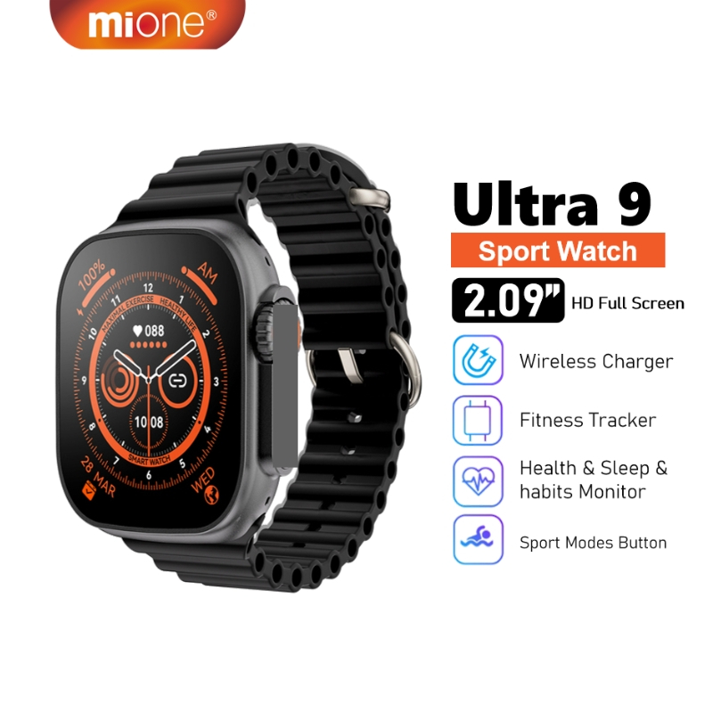 MIONE Đồng Hồ Thông Minh T900 Ultra S9 Max 2.09 Inch Theo Dõi Nhịp Tim ...