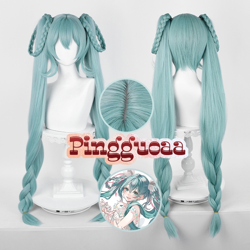 Vocaloid Hatsune Miku x Start Flowers Collab Fairy Cosplay Wig 96cm ...