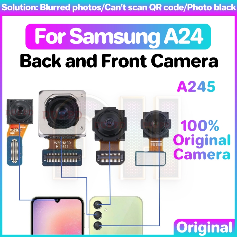 Camera Trước Sau Cho Samsung Galaxy A24 4G A245 Mặt Sau Siêu Rộng Độ Sâu Macro Đối Mặt Chính ...