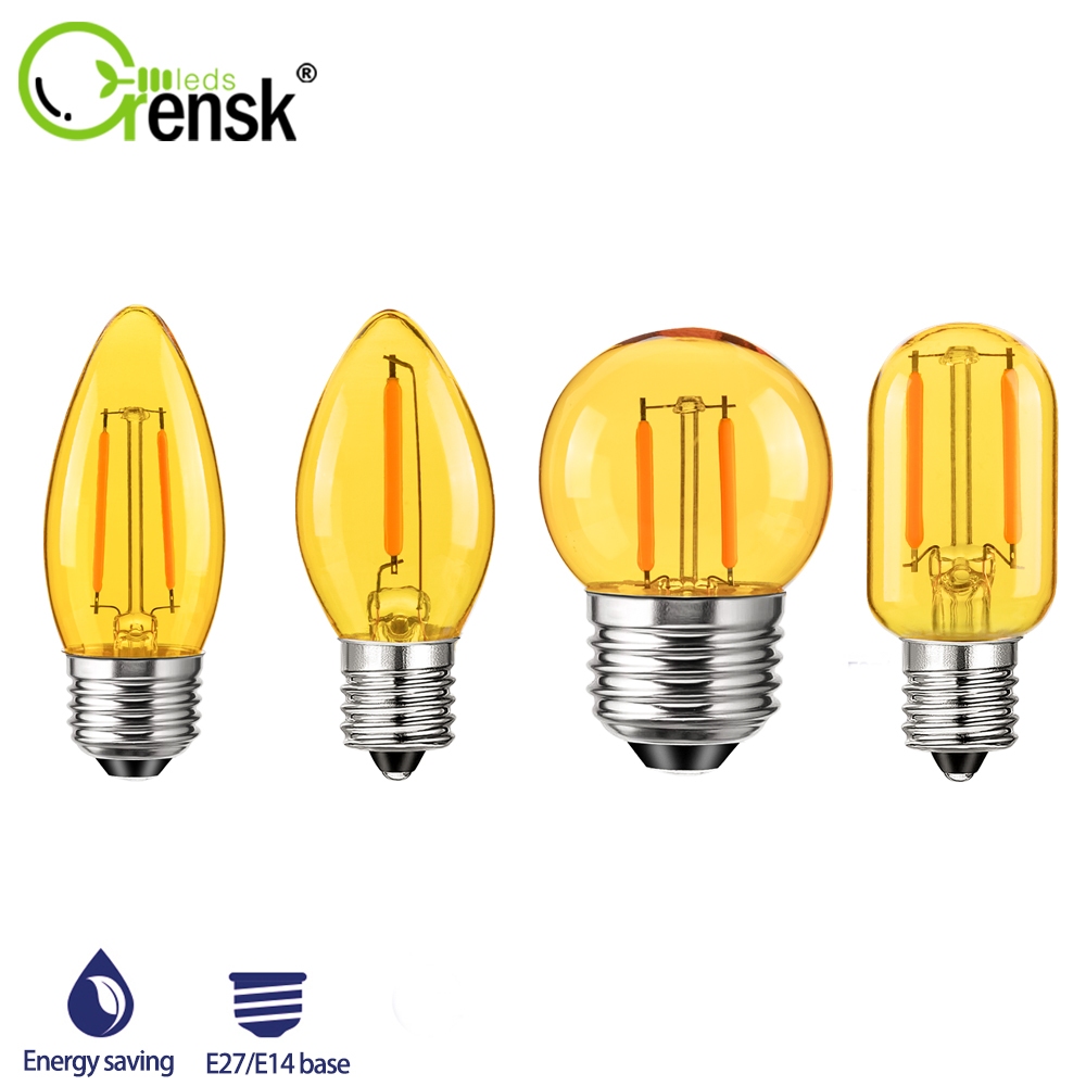 E14 E27 Bóng Đèn LED Edison Mini 0.5W 1W 2W G40 C7 C35 T22 Bóng Đèn Dây ...