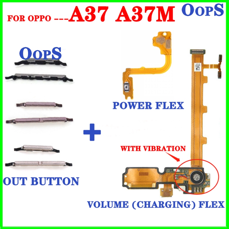 Nút âm lượng nguồn flex Cho OPPO A37 A37f, A37fw, A37m tắt nút âm lượng ...