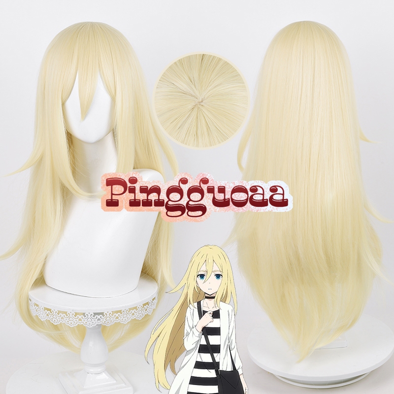 Anime Angels of Death Rachel Gardner Cosplay Wig 75cm Long Cream Gold ...