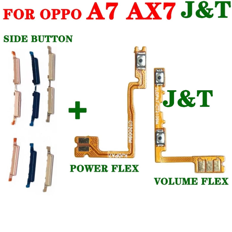 Nút tắt âm lượng nguồn flex cho OPPO A7 AX7 CPH1903 Nút bên lên xuống ...